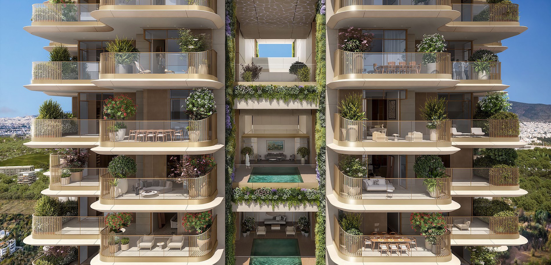 Riviera Tower: Ein grüner Wohnturm für Athens Ellinikon - COLD PERFECTION